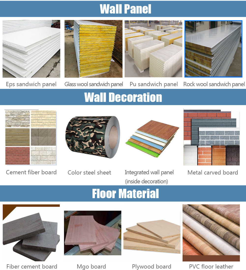 20FT Standard Modern Soundproof Foldable Prefab Mobile House Easy ...